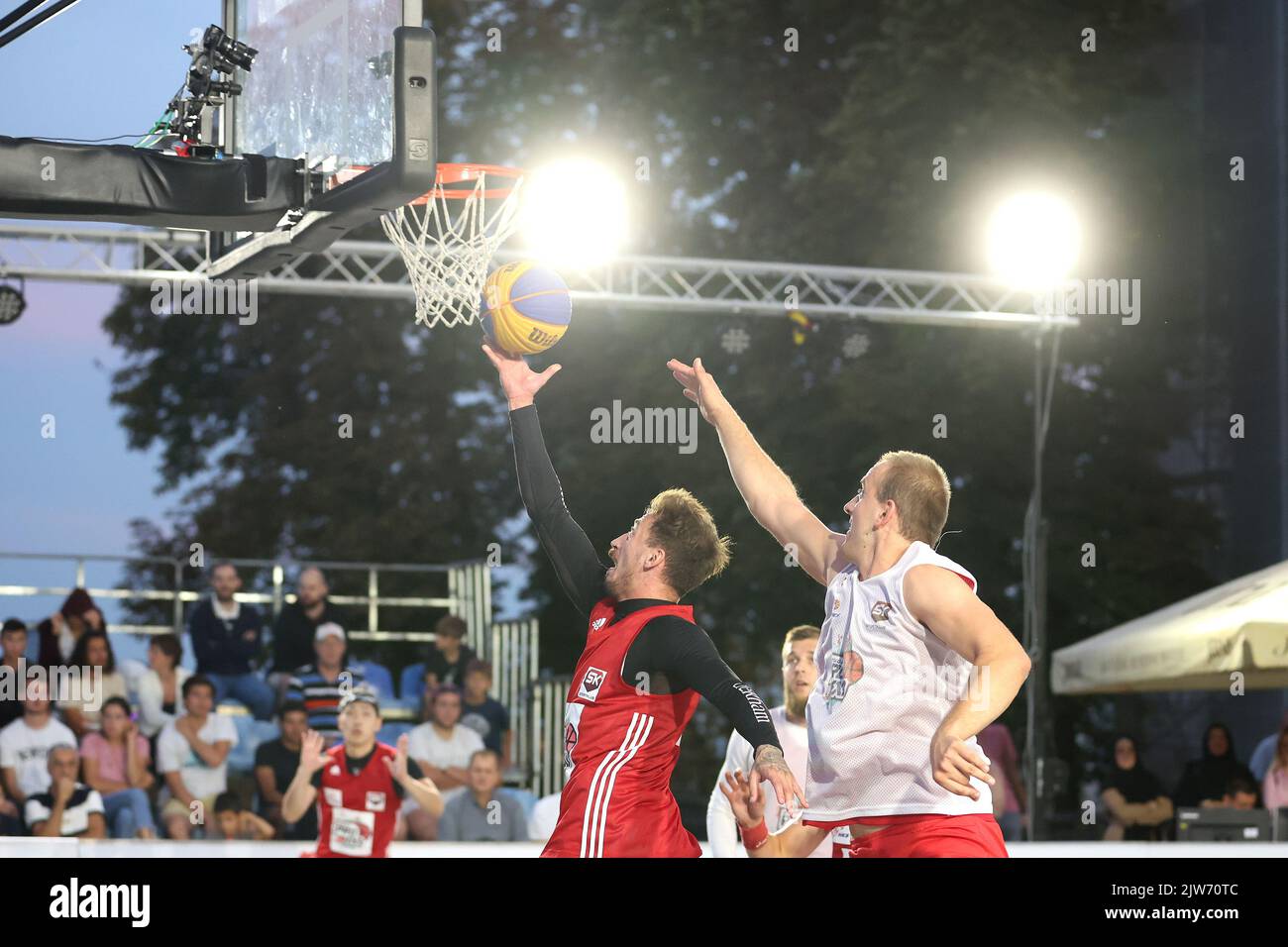 FIBA 3x3 Quest tournament held at Upper town in Zagreb, Croatia on ...