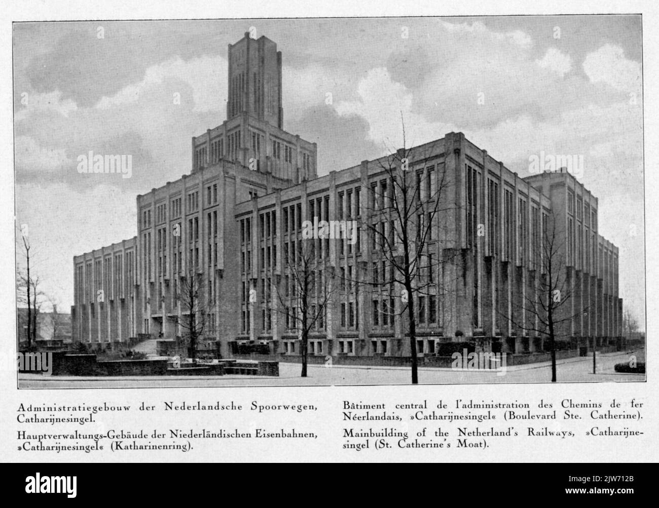 View of the 3rd administration building of the Dutch Railways (HGB III ...