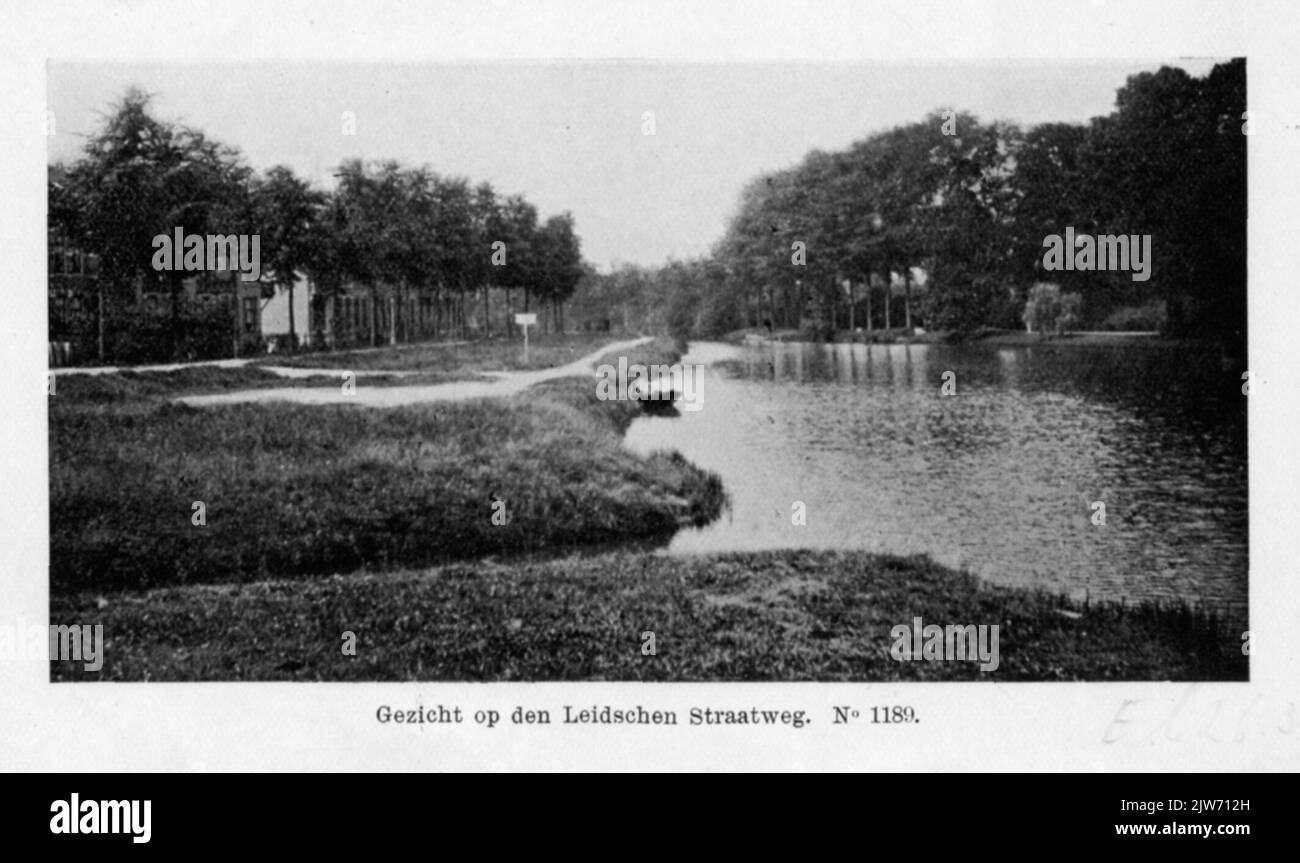 View of the Leidseweg in Utrecht with the Leidsche Rijn and the Park ...
