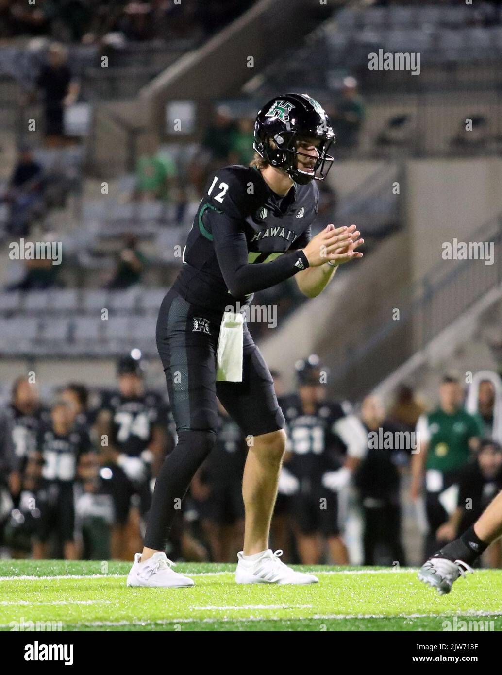 September 3, 2022 - Hawaii Rainbow Warriors quarterback Cammon Cooper ...