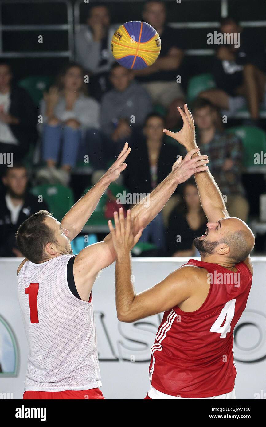 FIBA 3x3 Quest tournament held at Upper town in Zagreb, Croatia on ...