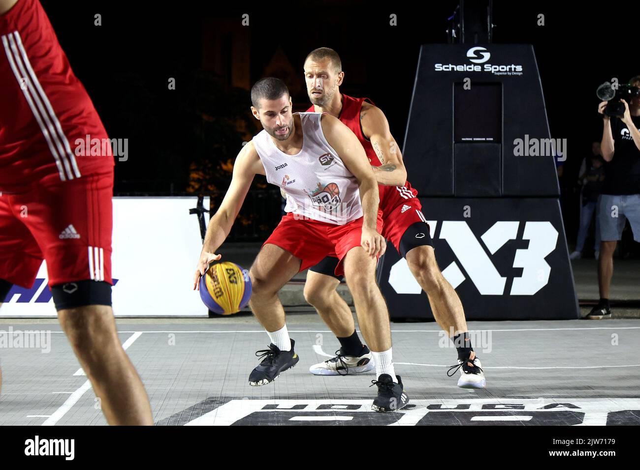FIBA 3x3 Quest tournament held at Upper town in Zagreb, Croatia on ...