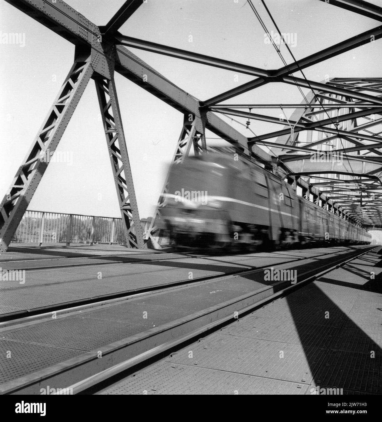 View in the Demka bridge over the Amsterdam-Rhine Canal in Utrecht ...