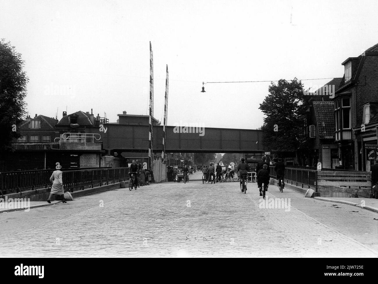View of the railway viaduct across the Amsterdamsestraatweg in Utrecht ...