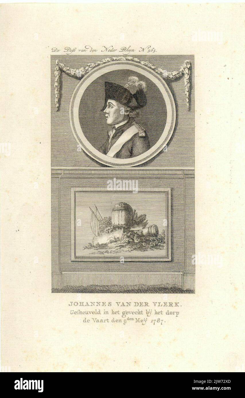 Johannes van der Vlerk. / Killed in the fight at the village de / Vaart ...