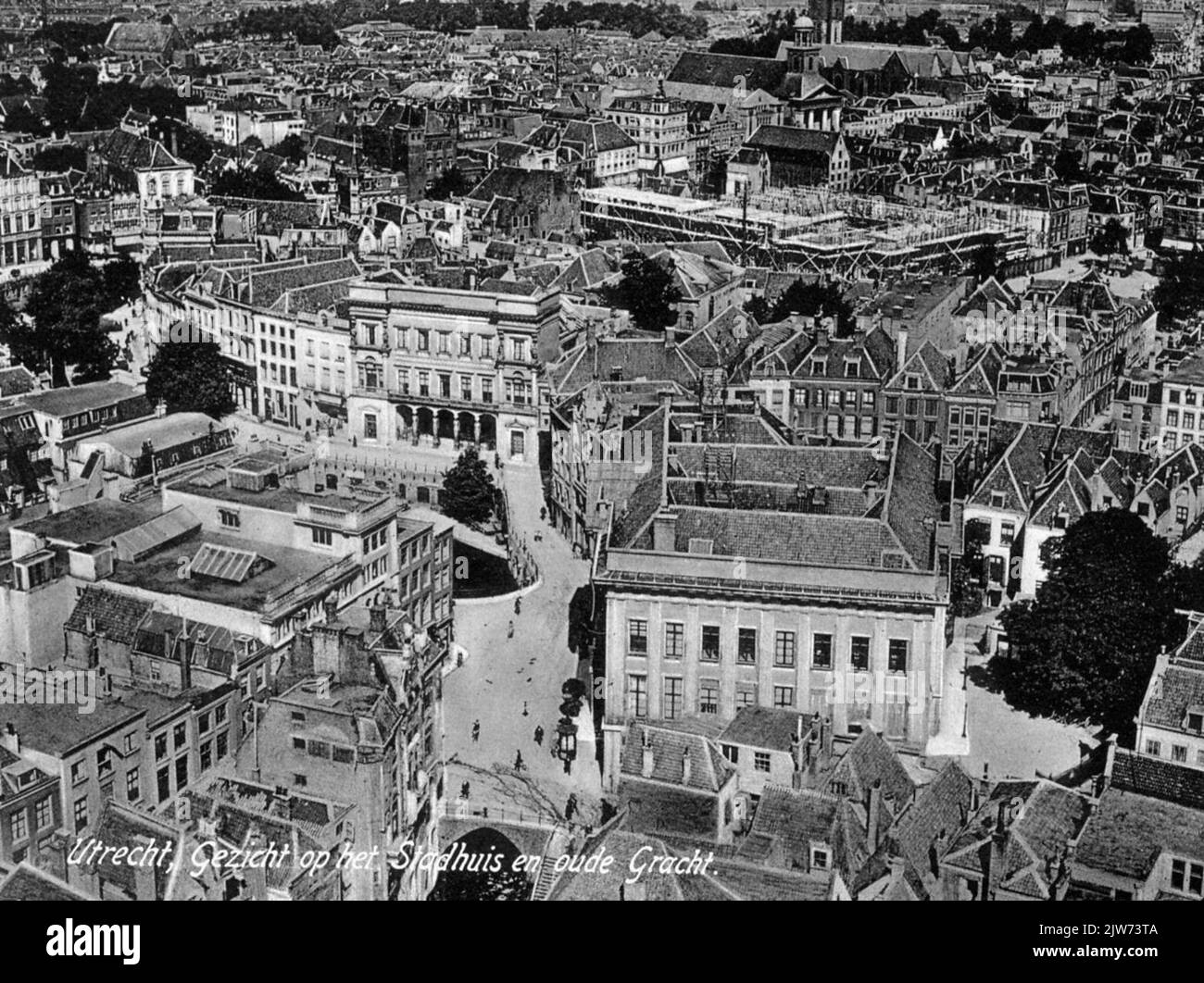 Overview from the domtoren utrecht Black and White Stock Photos ...
