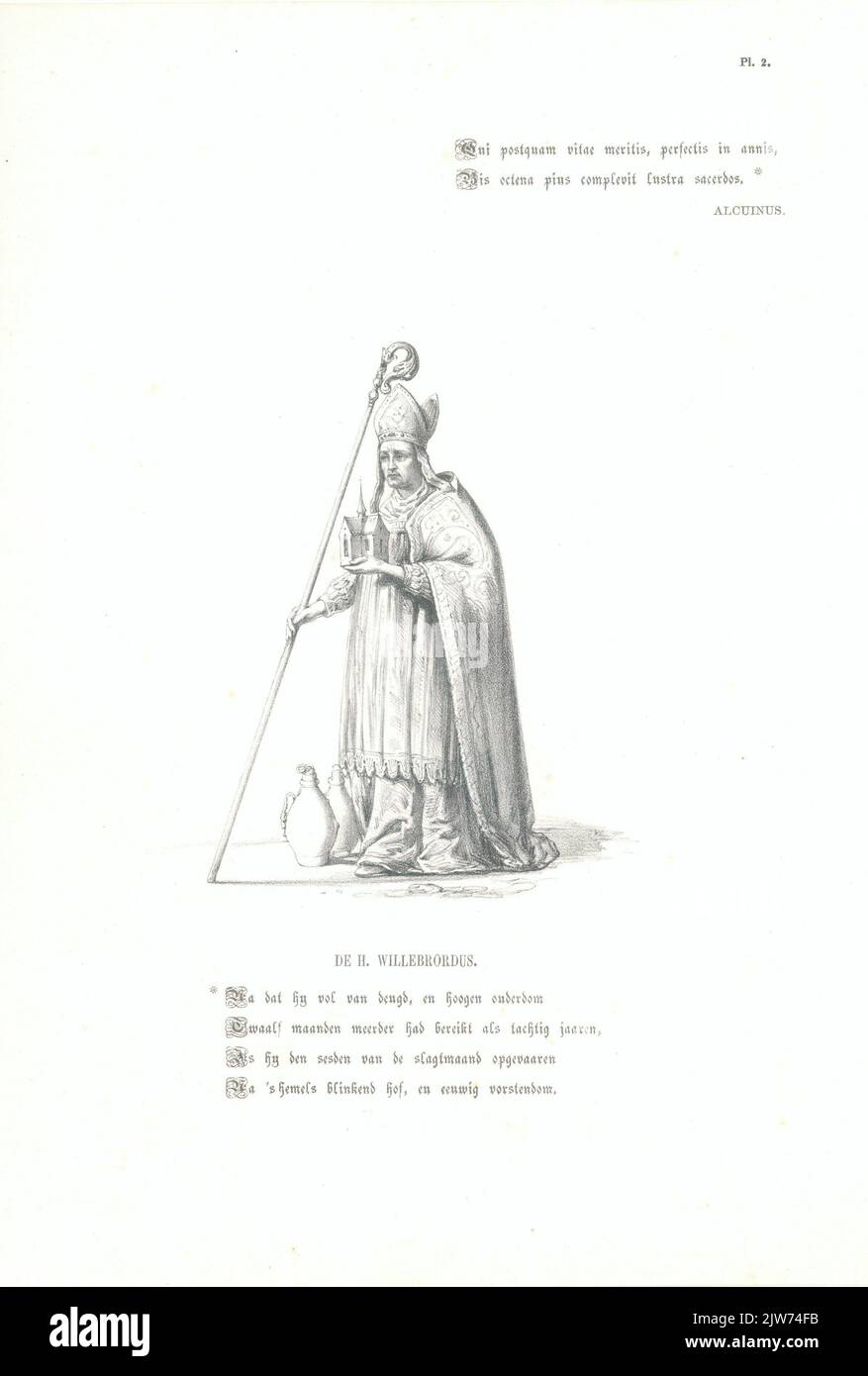 The H. Willebrordus. / After that he had reached the full of virtue ...
