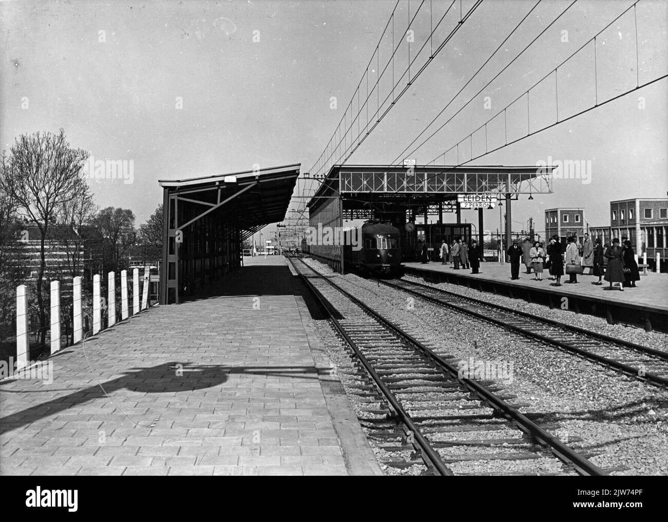 View of the new (raised) platform with platform hood of the N.S ...