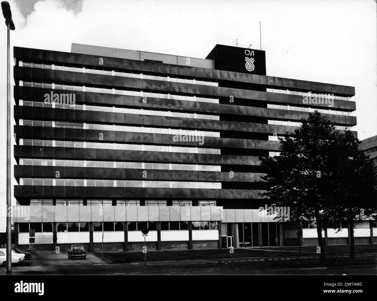 View of the facade of the CVI building (Center for Information ...
