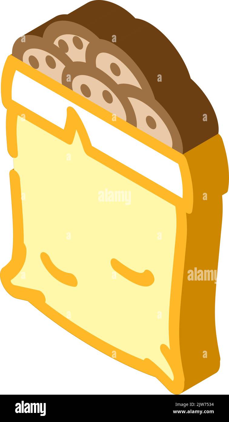 potato sack isometric icon vector illustration Stock Vector Image & Art ...