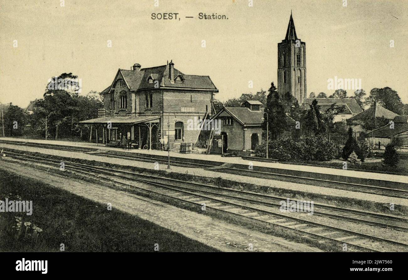SOEST, - Station. recto, m.b Stock Photo - Alamy