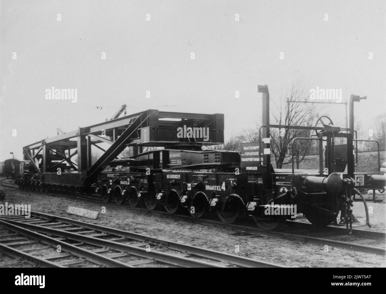 Image of the freight wagon (16-axis low-loader for heavy transport) No ...