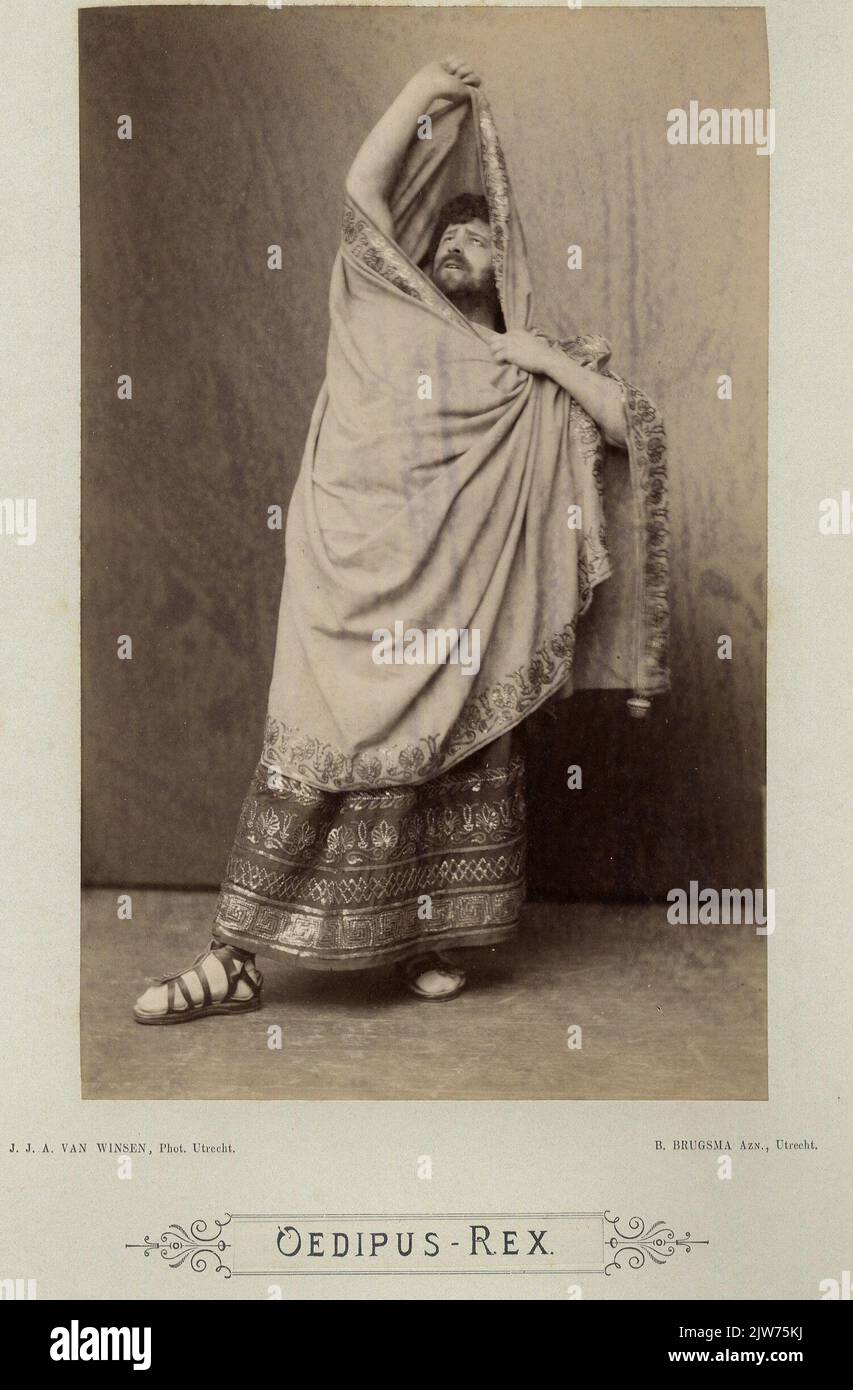Image of King Oedipus, played by J.J. Jansen, in the play Oedipus Rex ...