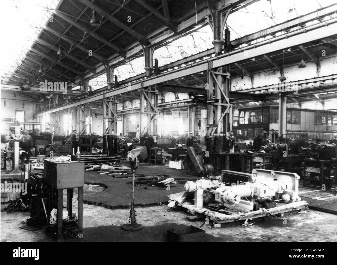 Interior of the central workshop of the N.S. in Haarlem Stock Photo - Alamy