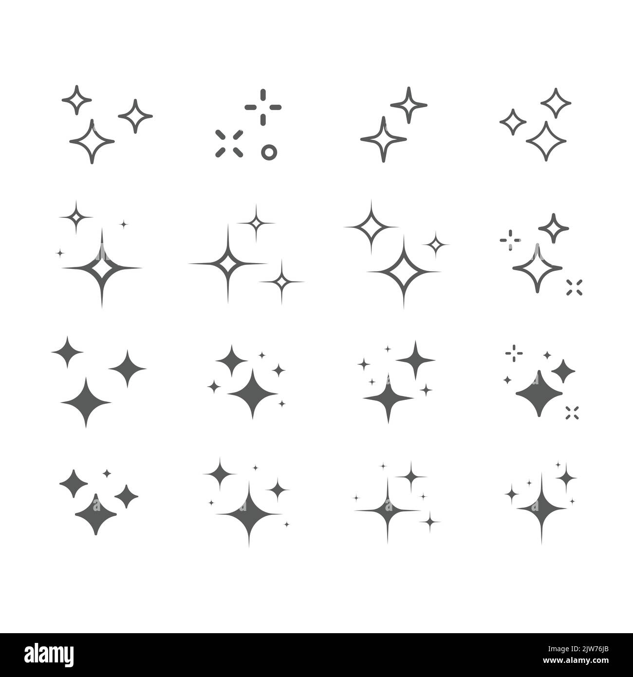 Clean, shine and sparkle black vector icon set. Star shining filled and ... Clean, shine and sparkle black vector icon set. Star shining filled and ...