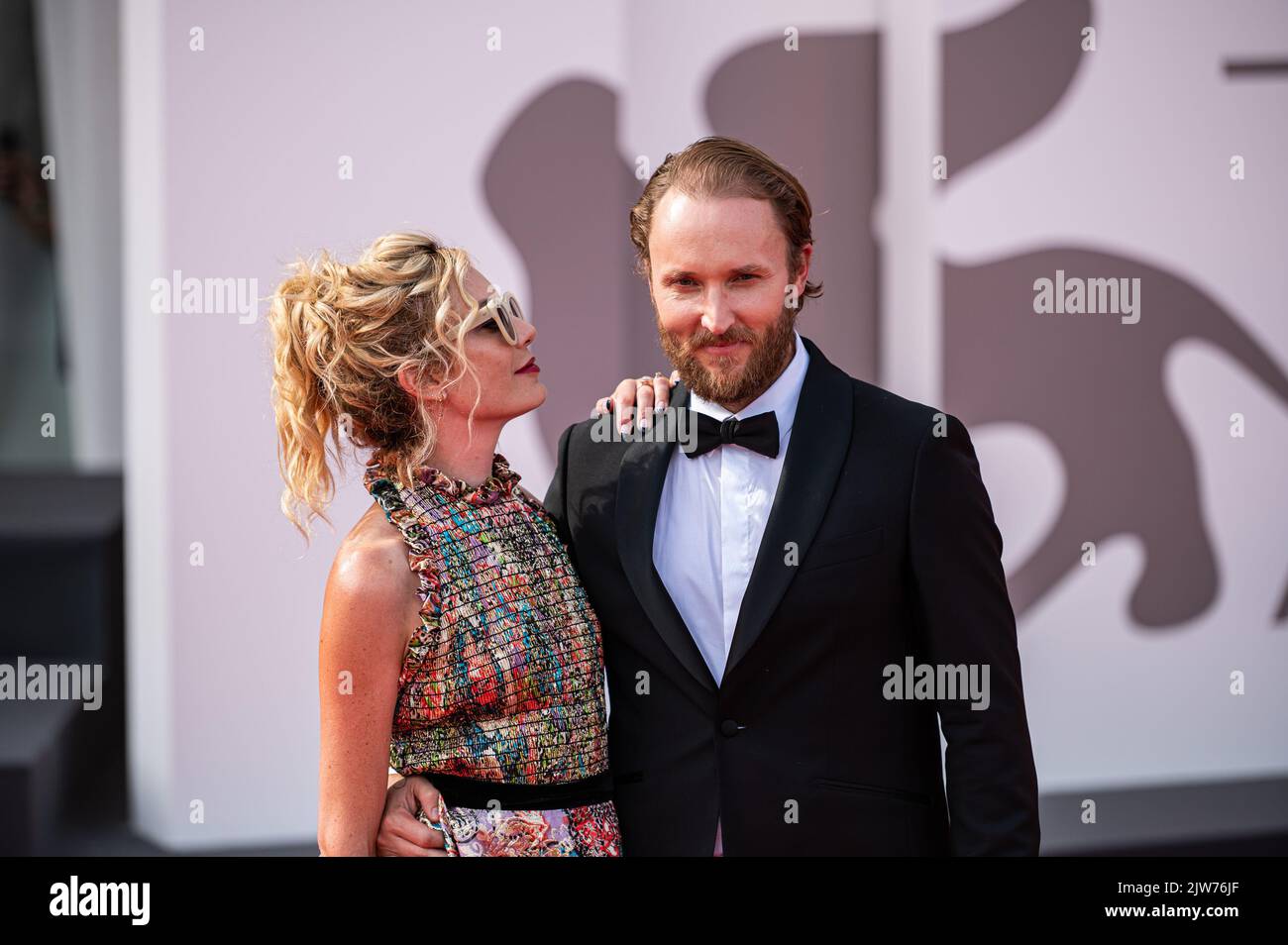 VENICE, ITALY - SEPTEMBER 03: Canadian actor Joshua Close and his wife ...