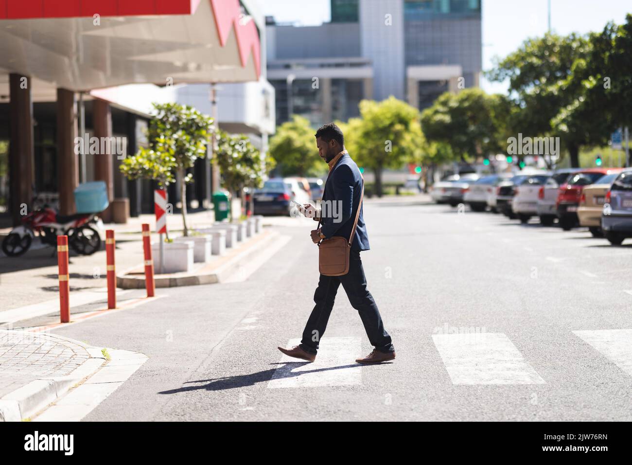 Man crossing road crossing hi-res stock photography and images - Alamy
