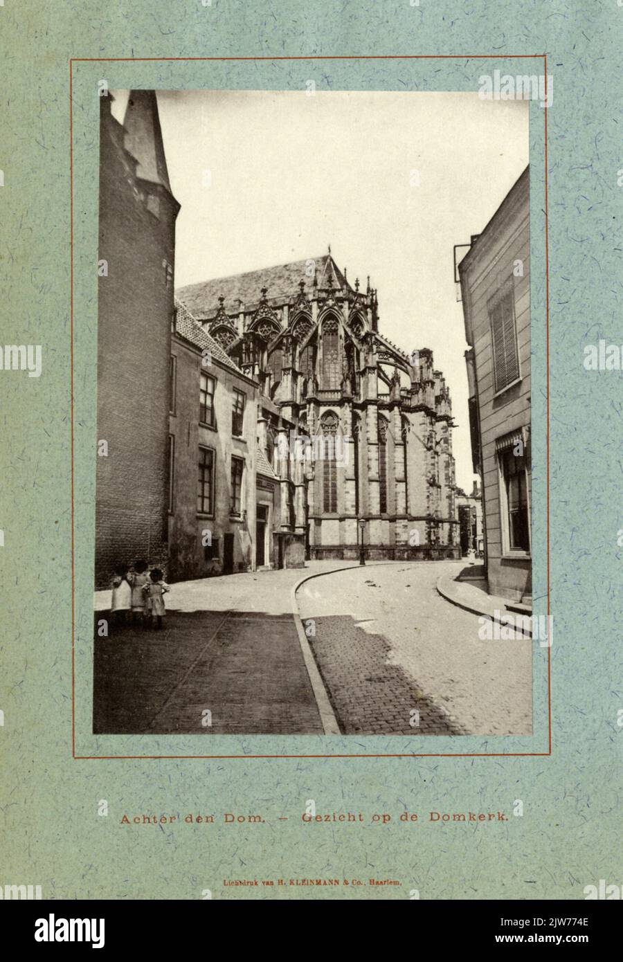 View on a part of the choir of the Domkerk in Utrecht from behind the ...
