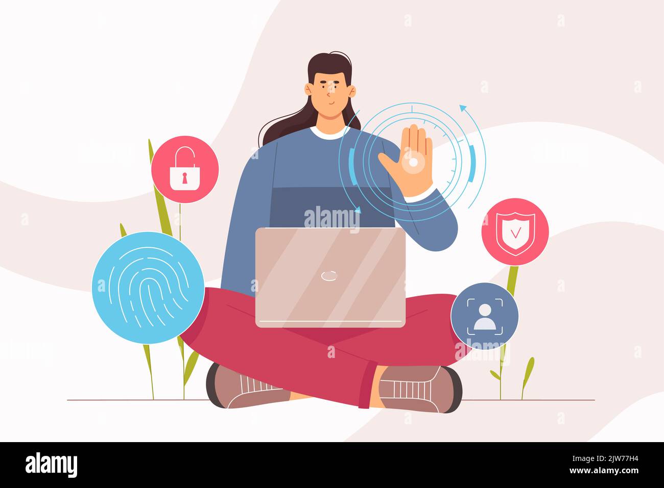 Employee recognition laptop Stock Vector Images - Alamy