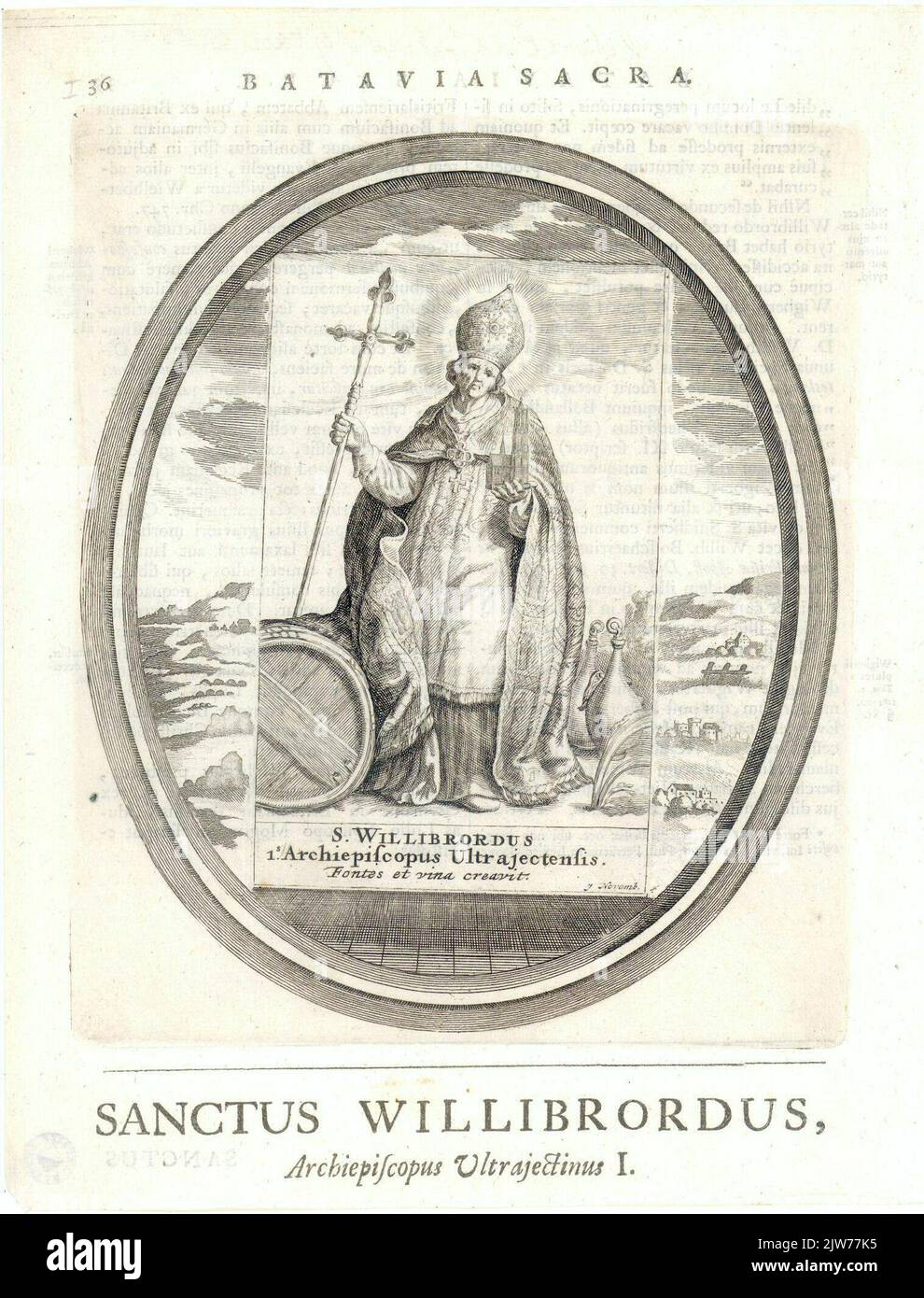 S. Radbod / 1.s Archbishop Ultrajectensis. / Sources and wine created ...