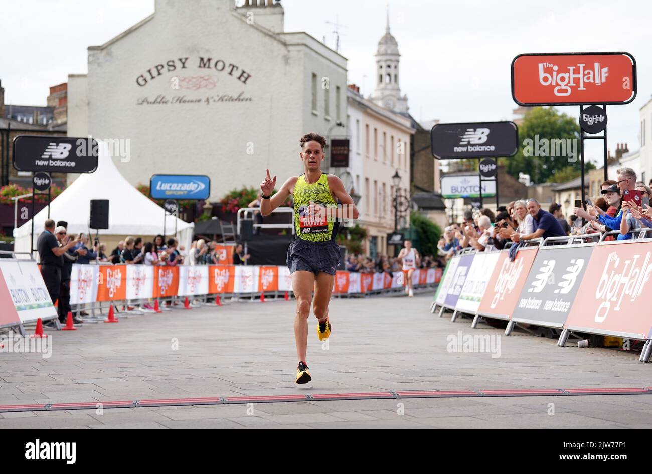Jack Rowe finishes second in the Big Half, which runs from Tower Bridge ...