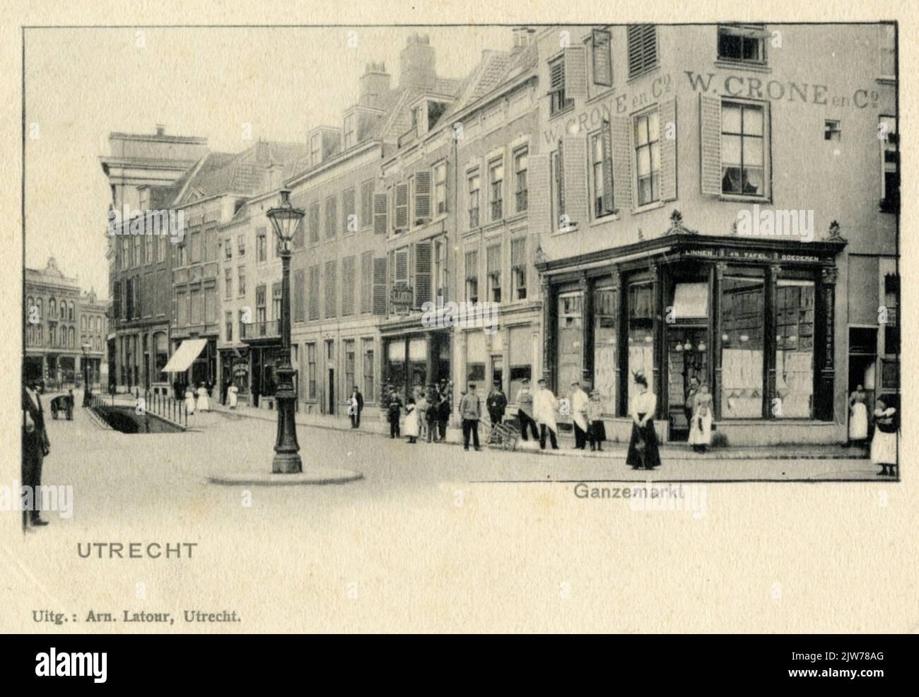 View of the Ganzenmarkt in Utrecht Stock Photo - Alamy