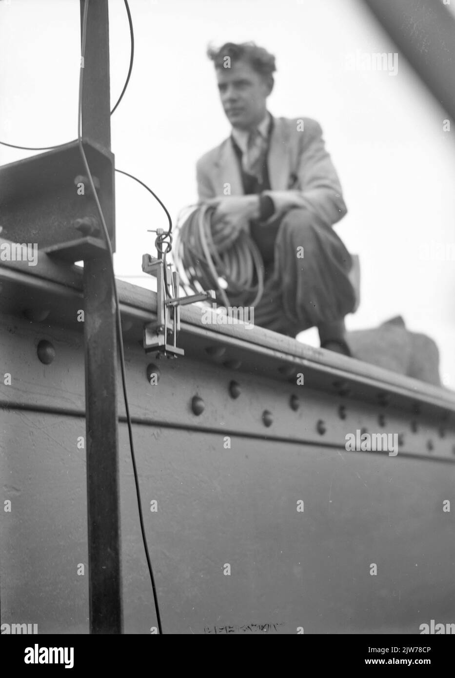 Image transport bridge part Black and White Stock Photos & Images - Alamy