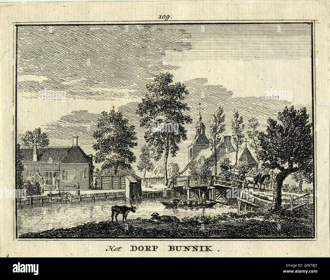 The village of Bunnik Stock Photo - Alamy