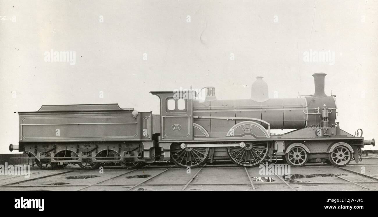 Image of the factory-new steam locomotive nr. 436 (series 421-460) of ...