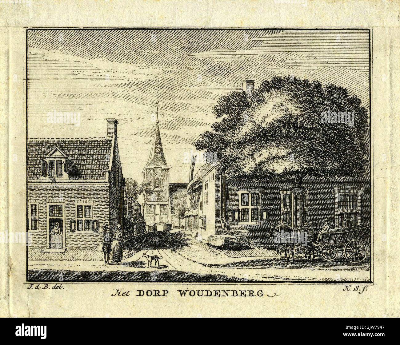 The village of Woudenberg Stock Photo - Alamy