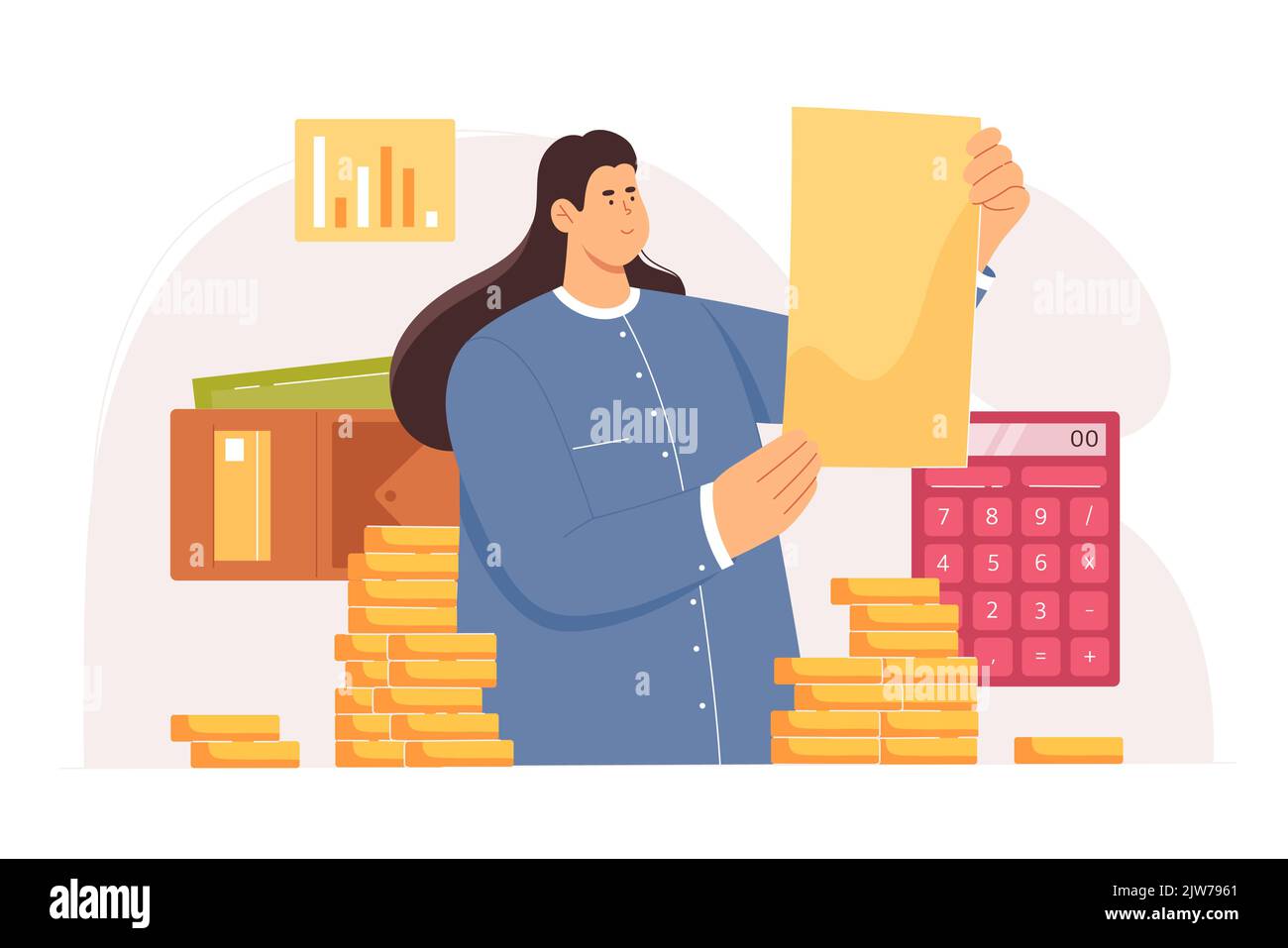 Calculation of income and expenses, business accounting financial ...