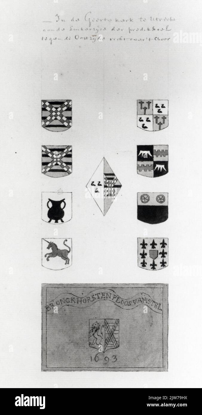 In the Geertekerk in Utrecht / on the left of the preaching chair ...