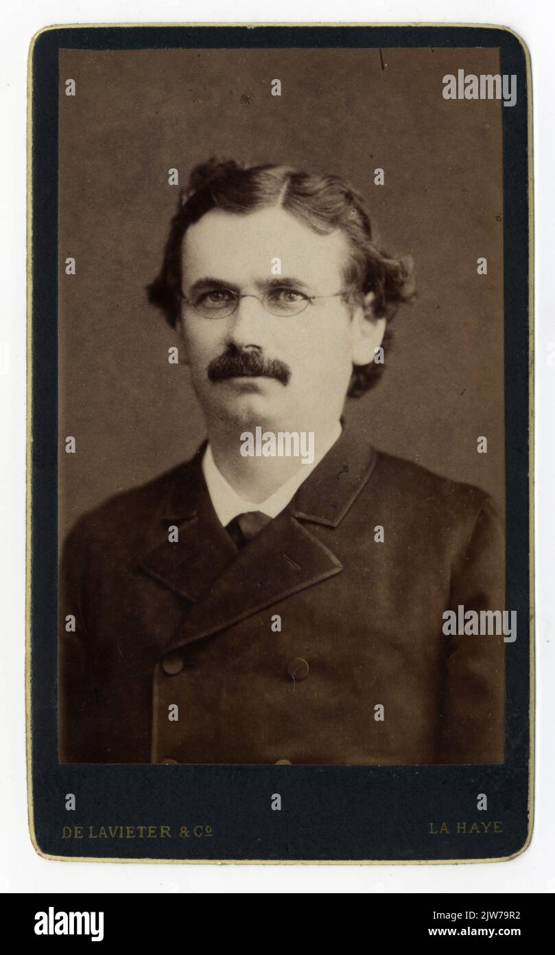 Portrait of JHR.Mr. J.C.M. van Riemsdijk, born 1842, co -founder of the ...