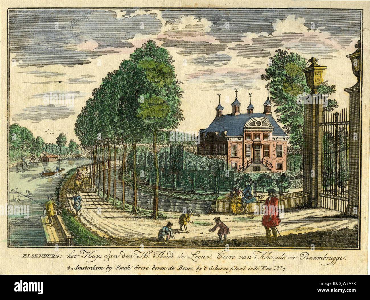 Elsenburg; The Huys van den HR: Theod: De Leeuw, Lord of Abcoude and ...