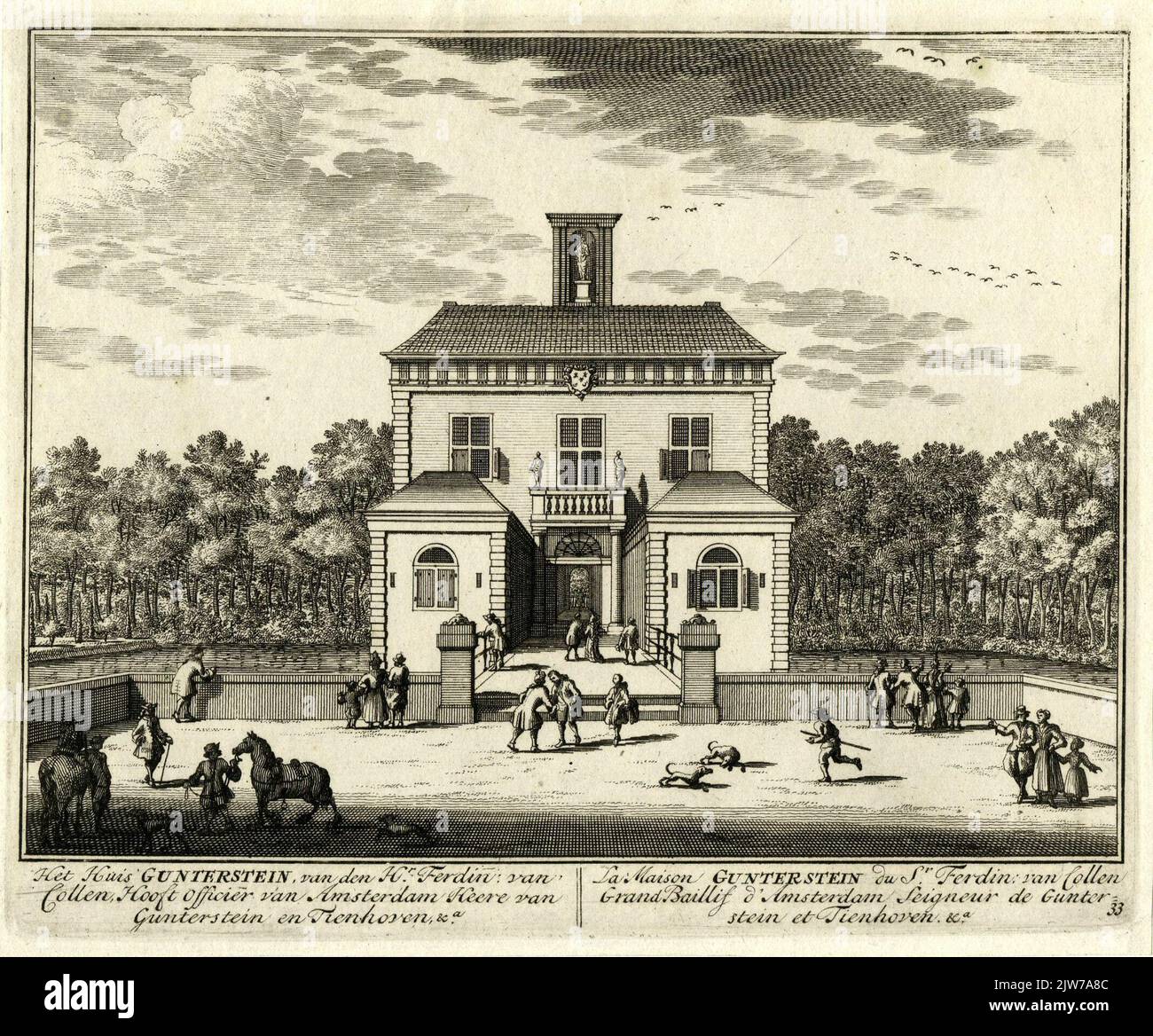 The Gunterstein house, van den Hr. Ferdin: Van / Collen, Hooft Officer ...