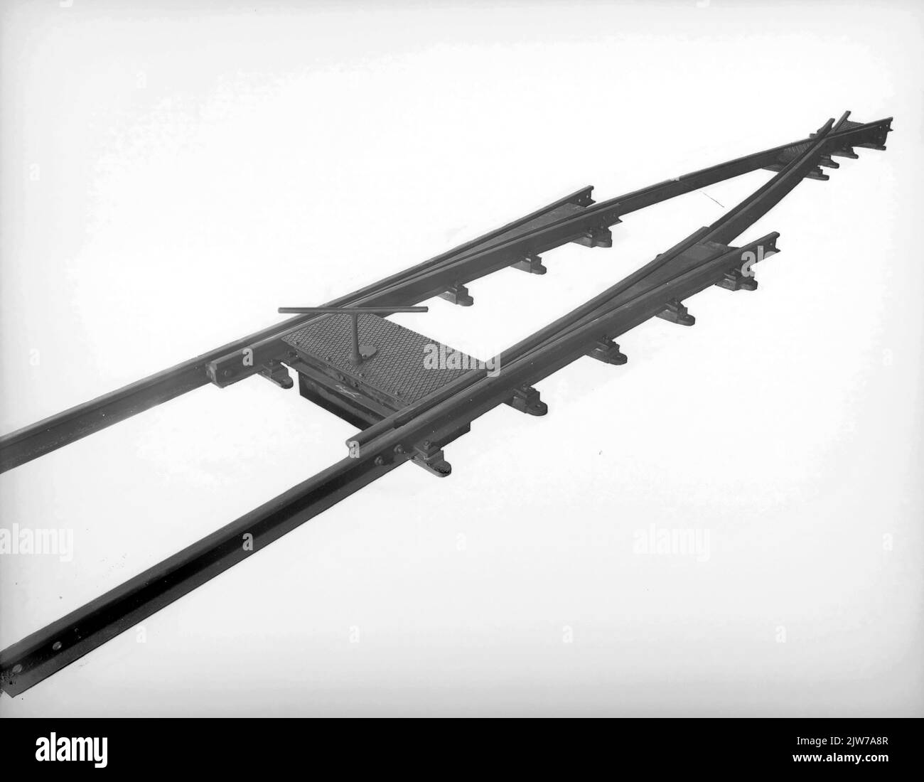 Image of a street change for tram rail, with a turnover mechanism, made ...