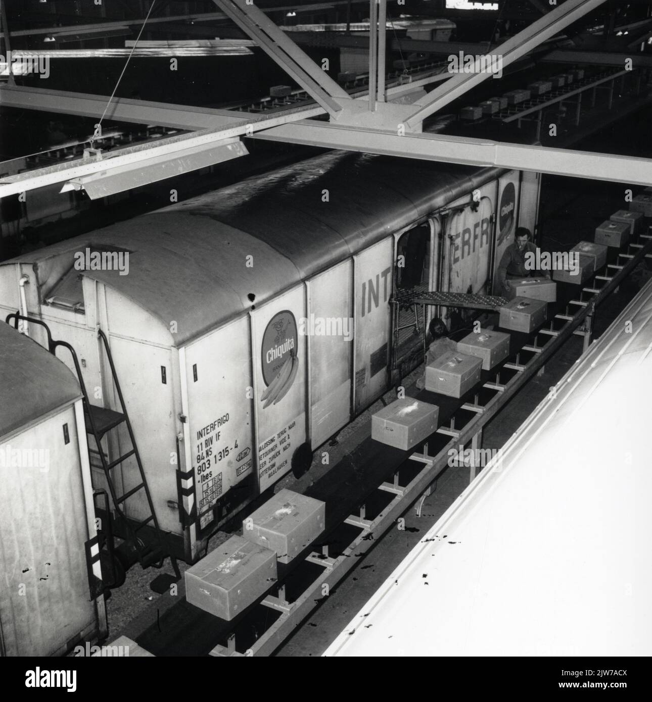 Image of loading refrigerated trucks from Interfrigo with bananas in ...