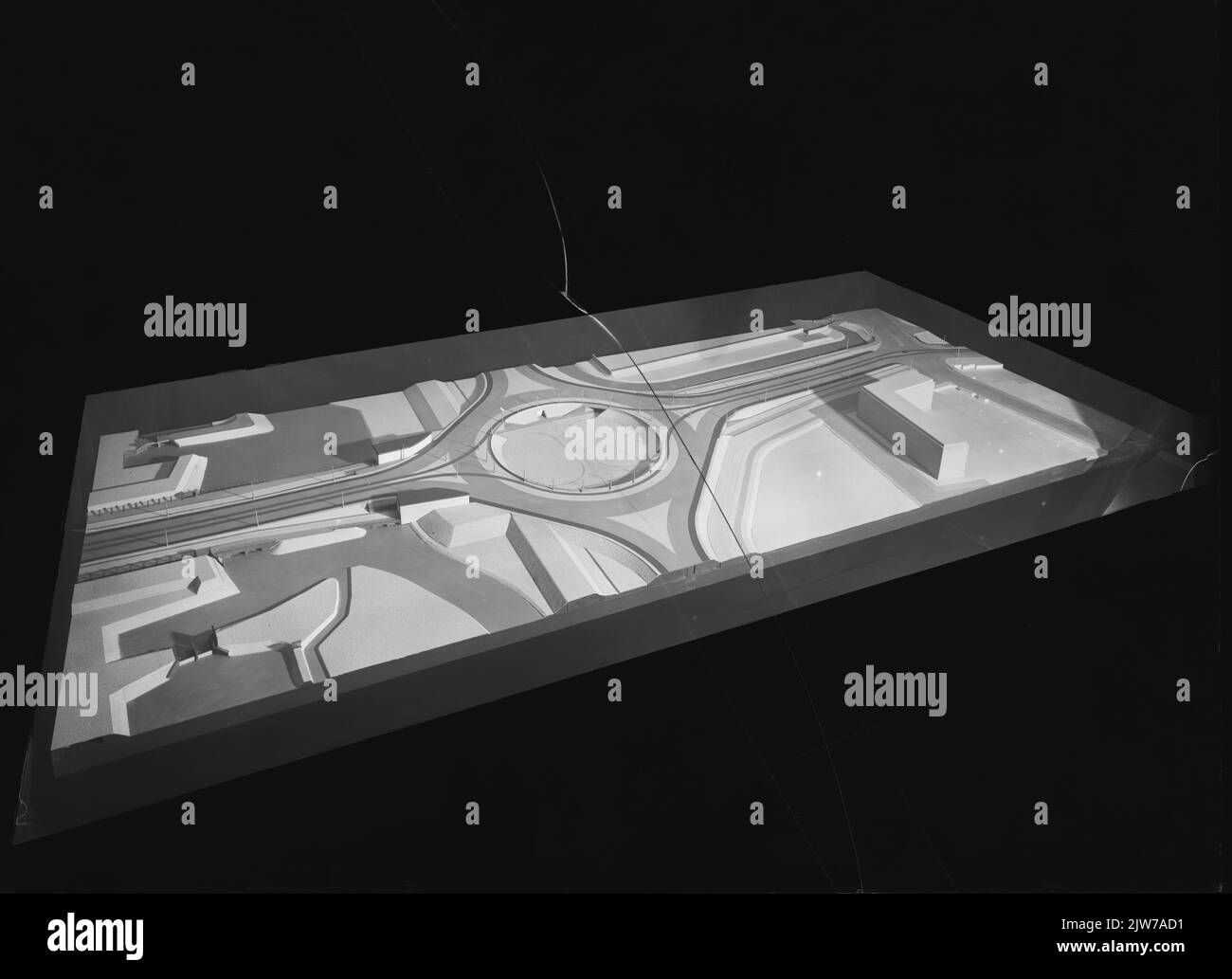Image of a model of the traffic square de Berekuil in Utrecht Stock ...