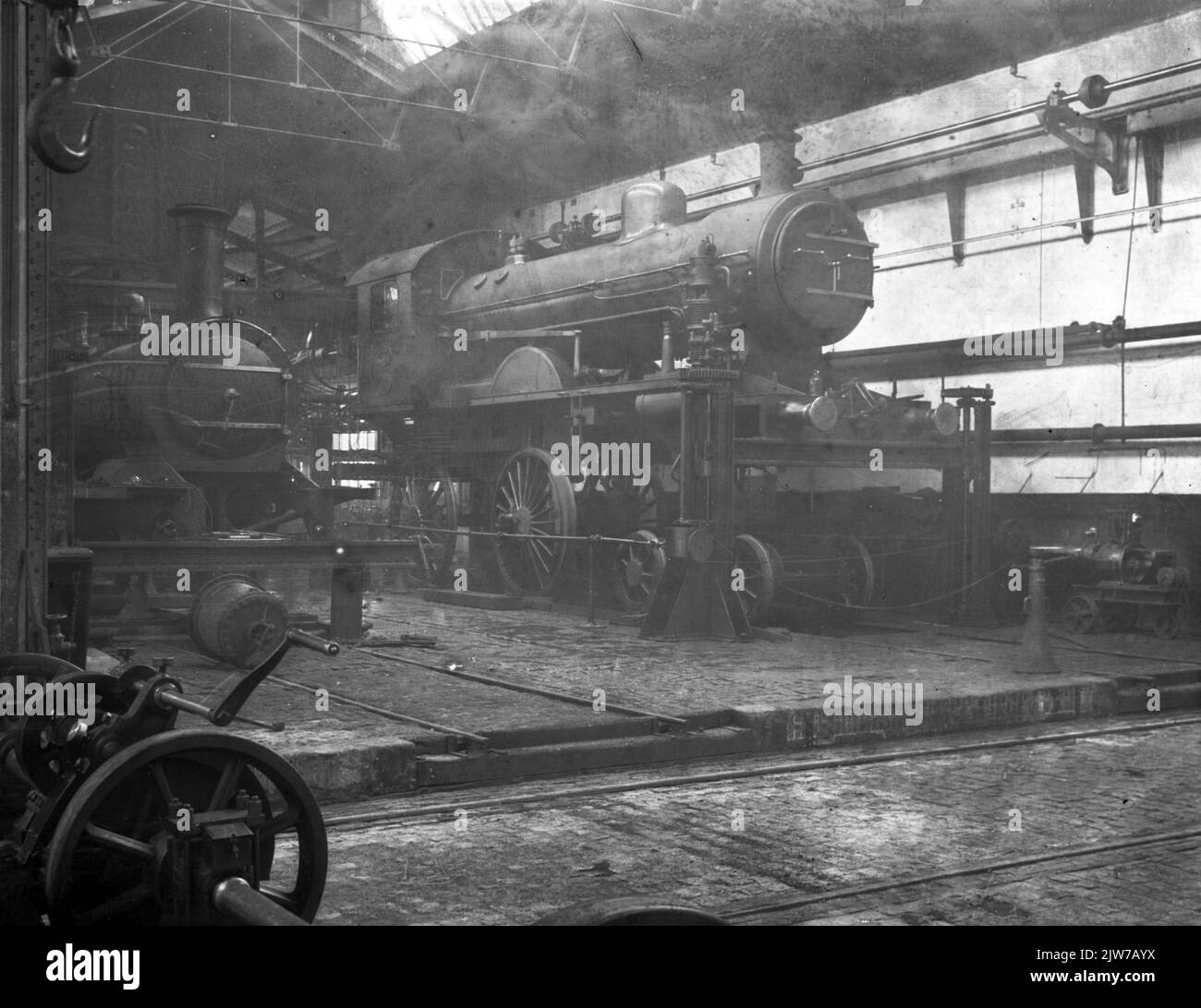 Series steam engine Black and White Stock Photos & Images - Alamy