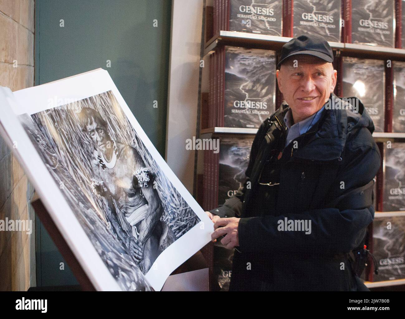 Brazilian photographer Sebastiao Salgado at the press preview of his ...