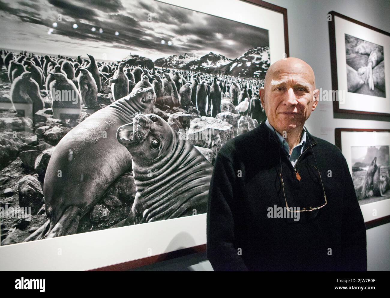 Brazilian photographer Sebastiao Salgado at the press preview of his ...