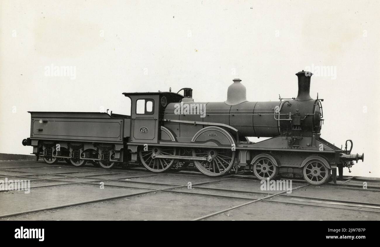 Image of the factory new steam locomotive No. 425 (series 421-460) of ...