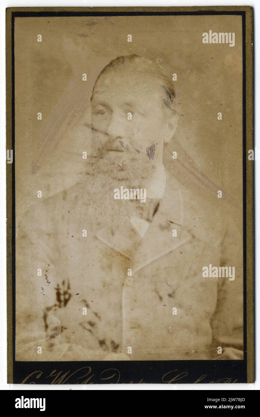 Portrait of C.J. Sickesz. Bust from the front Stock Photo - Alamy