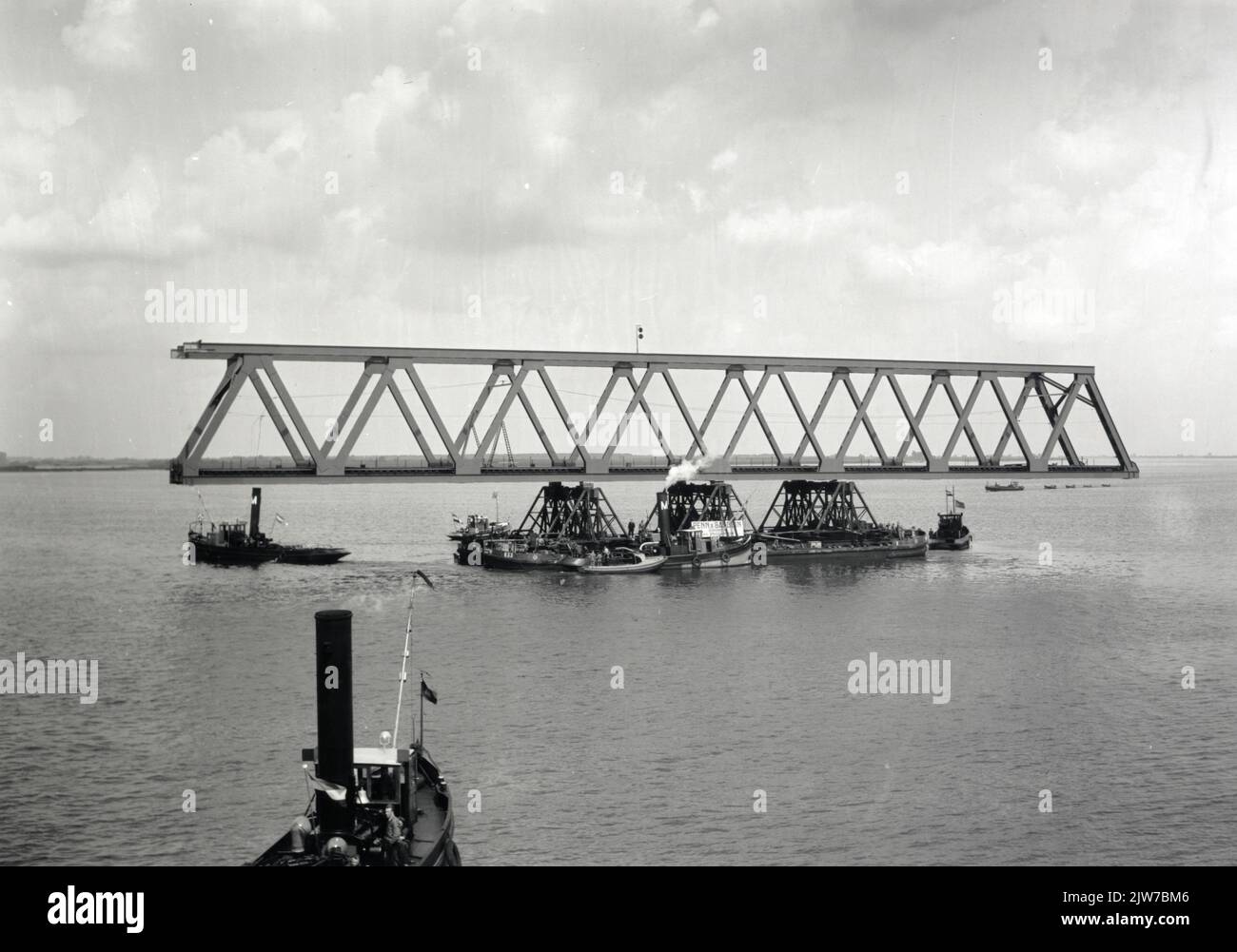 Image of entering a new bridge section for the railway bridge over the ...