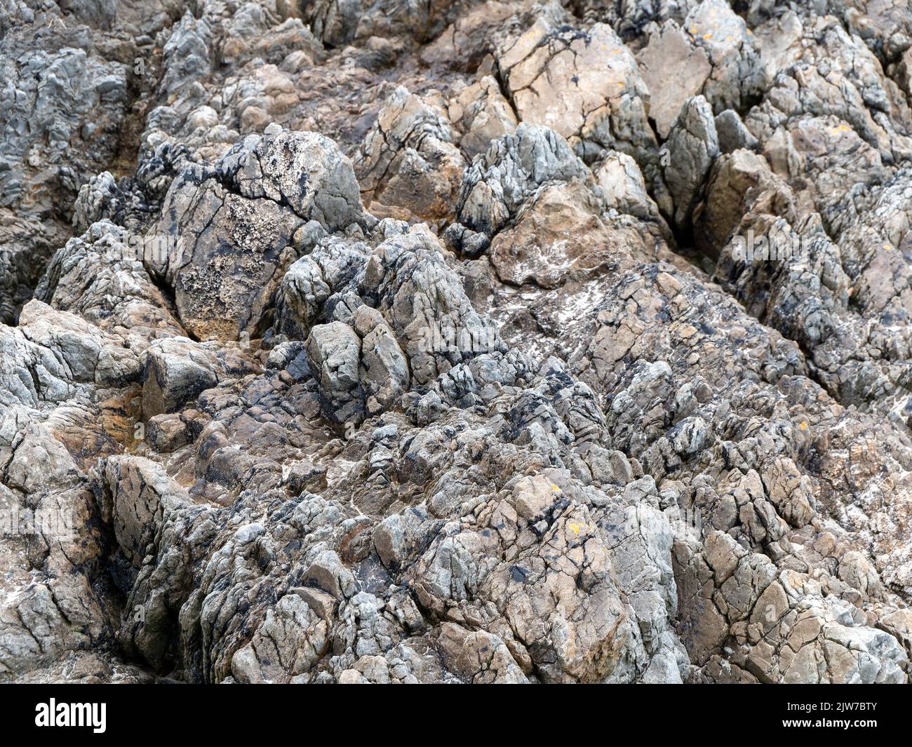 Beautiful rock as a background. Stone layers close-up, full frame ...
