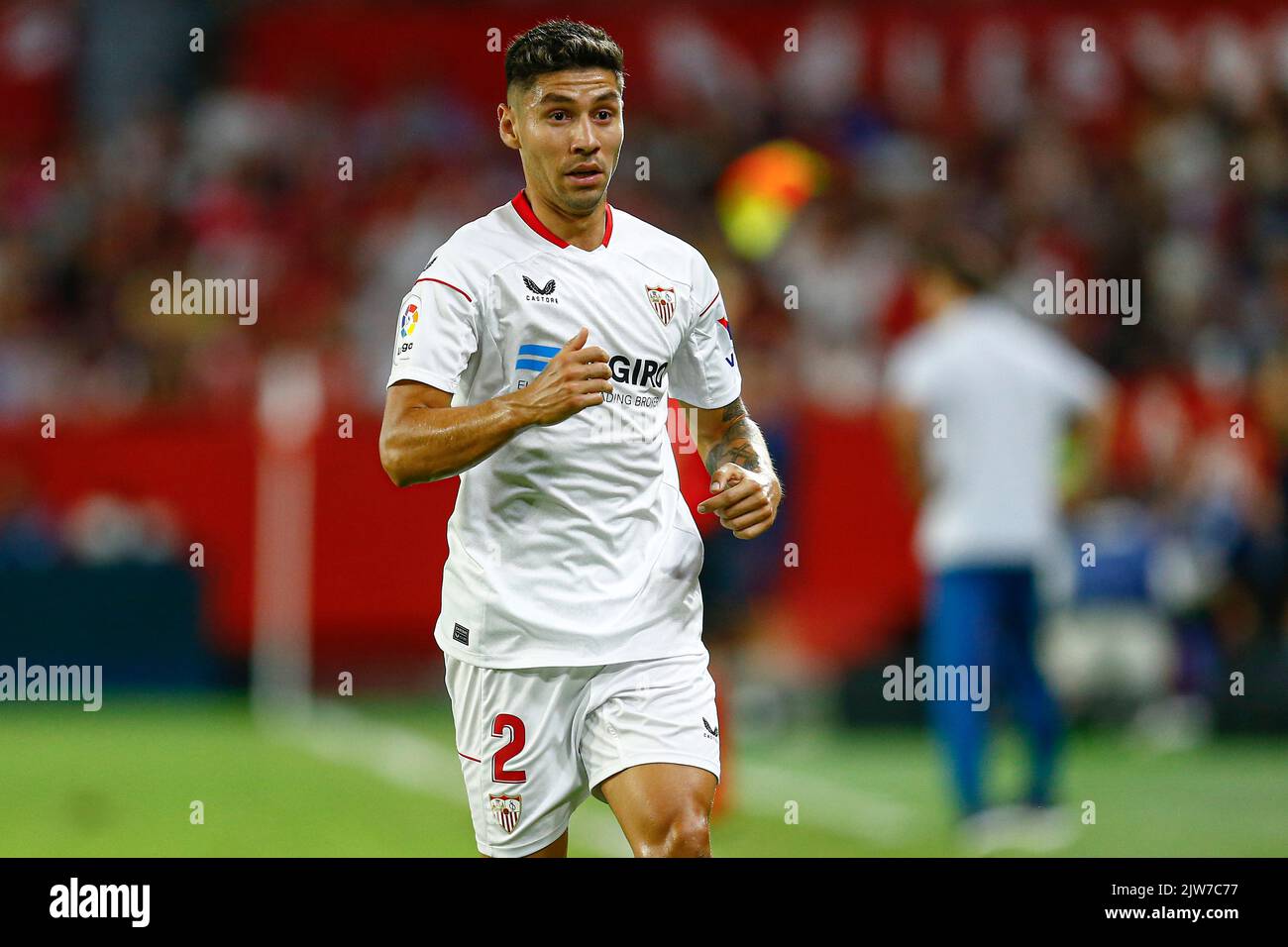 Gonzalo Montiel of Sevilla FC during the La Liga match between Sevilla ...