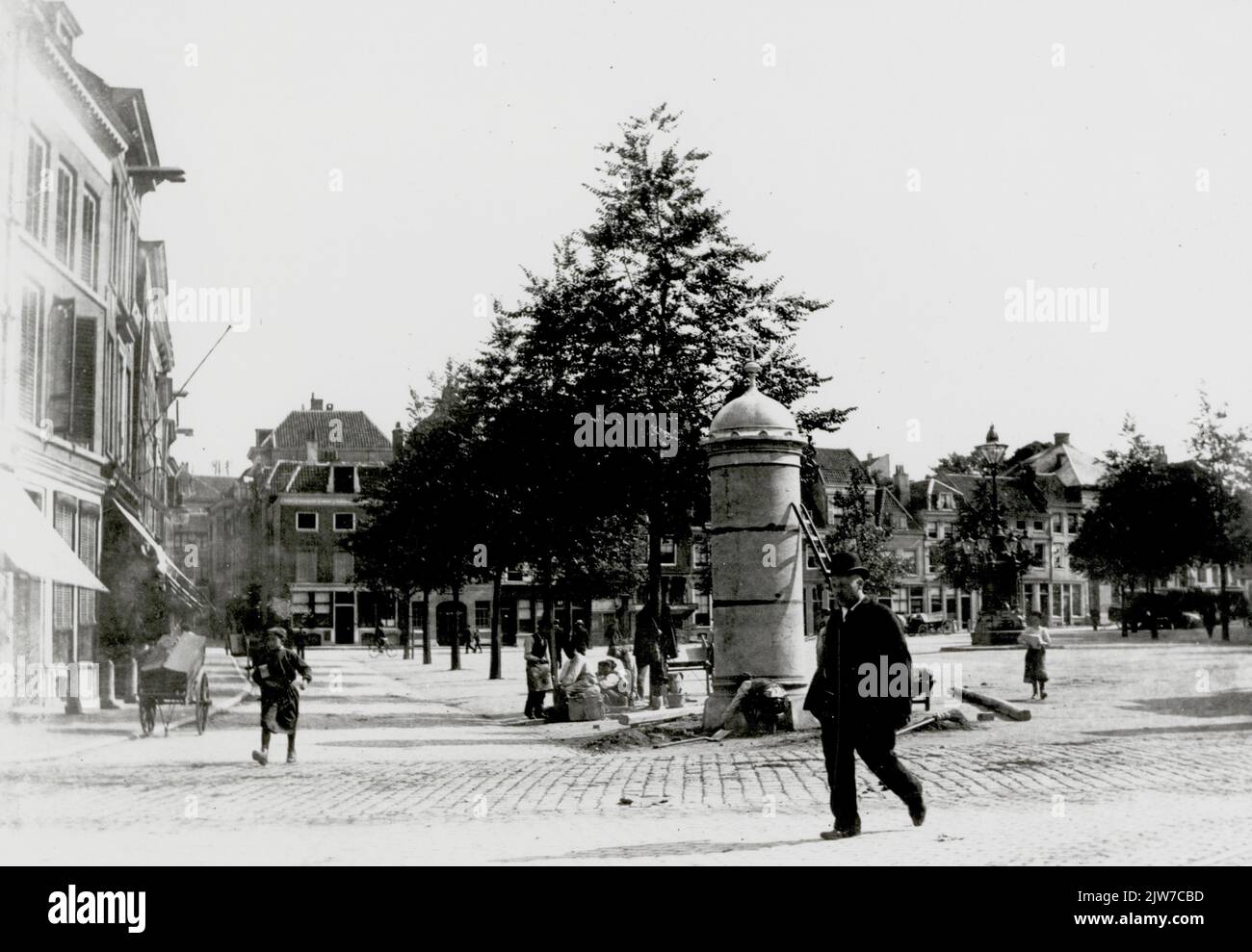 View of the northeast corner of the Neude in Utrecht with an ...