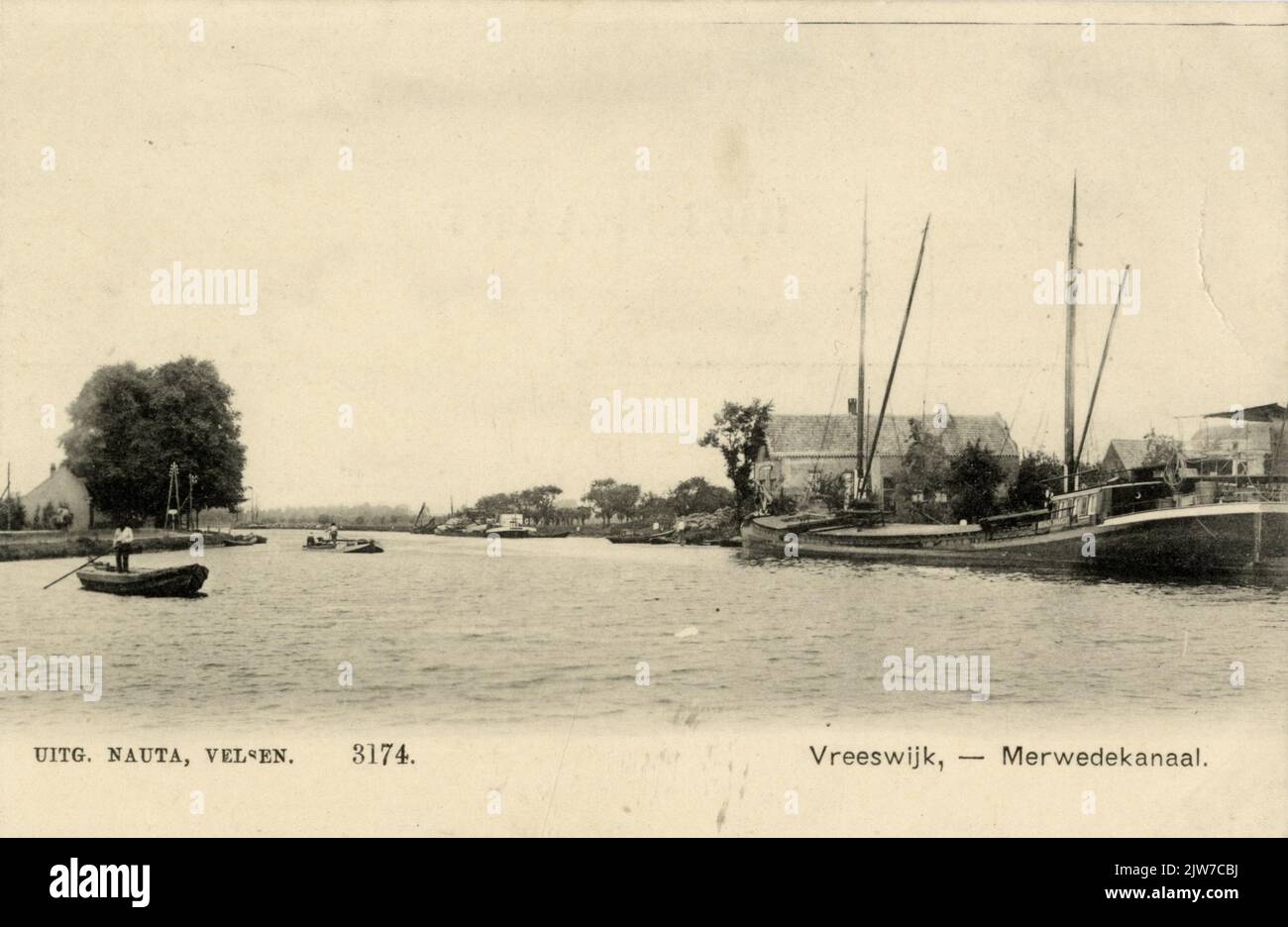 Vreeswijk, --- Merwedekanaal. recto Stock Photo - Alamy