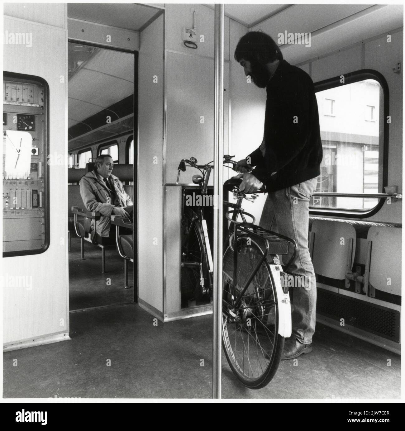 View of the west side of behind Clarenburg in Utrecht with the facade ...