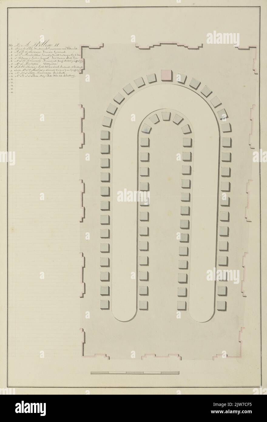 list of the first eleven names in black recto l.b Stock Photo - Alamy